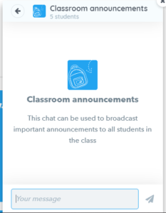 Enhancing Communication: The Classroom Chat Feature for Students and ...