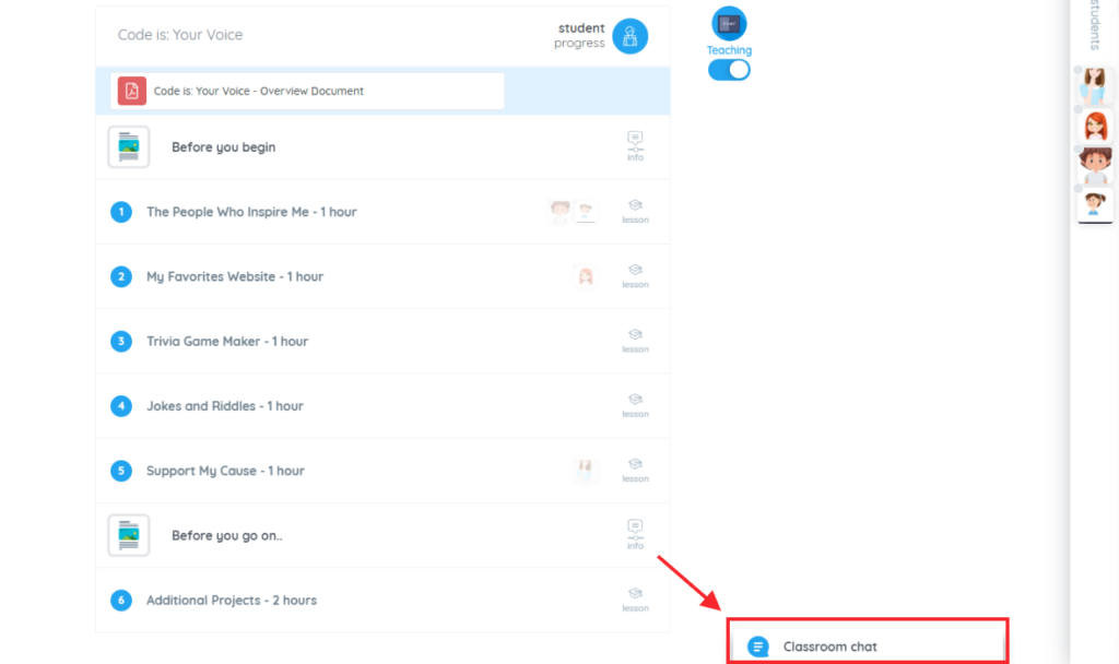 Enhancing Communication: The Classroom Chat Feature for Students and ...